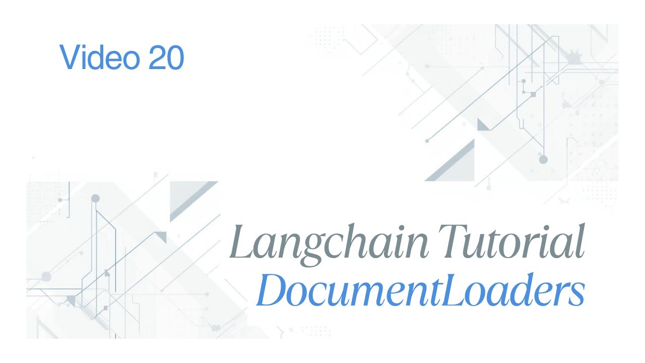 Document Loaders Explained — Import Real-World Data into LangChain | Video 20 | LangChain Series