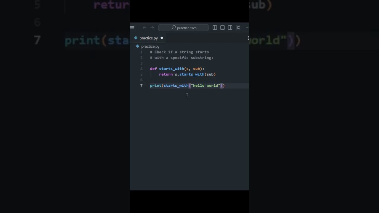 Check if a string starts | #python #pythonprogramming#coding#learnpython #pythonforbeginners