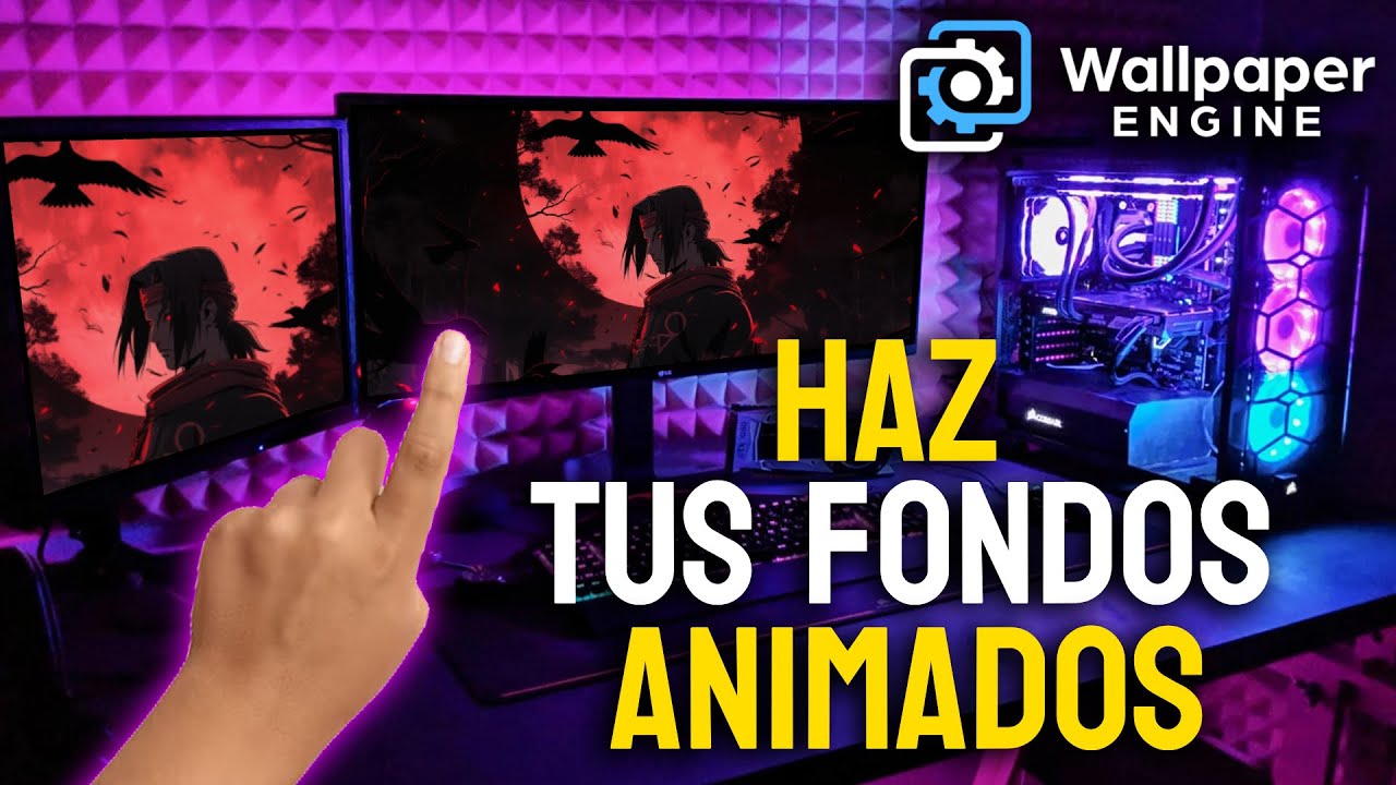 Create your OWN ANIMATED BACKGROUNDS with WALLPAPER ENGINE and UPLOAD THEM to STEAM ✅💥