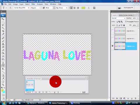 animated glitter text