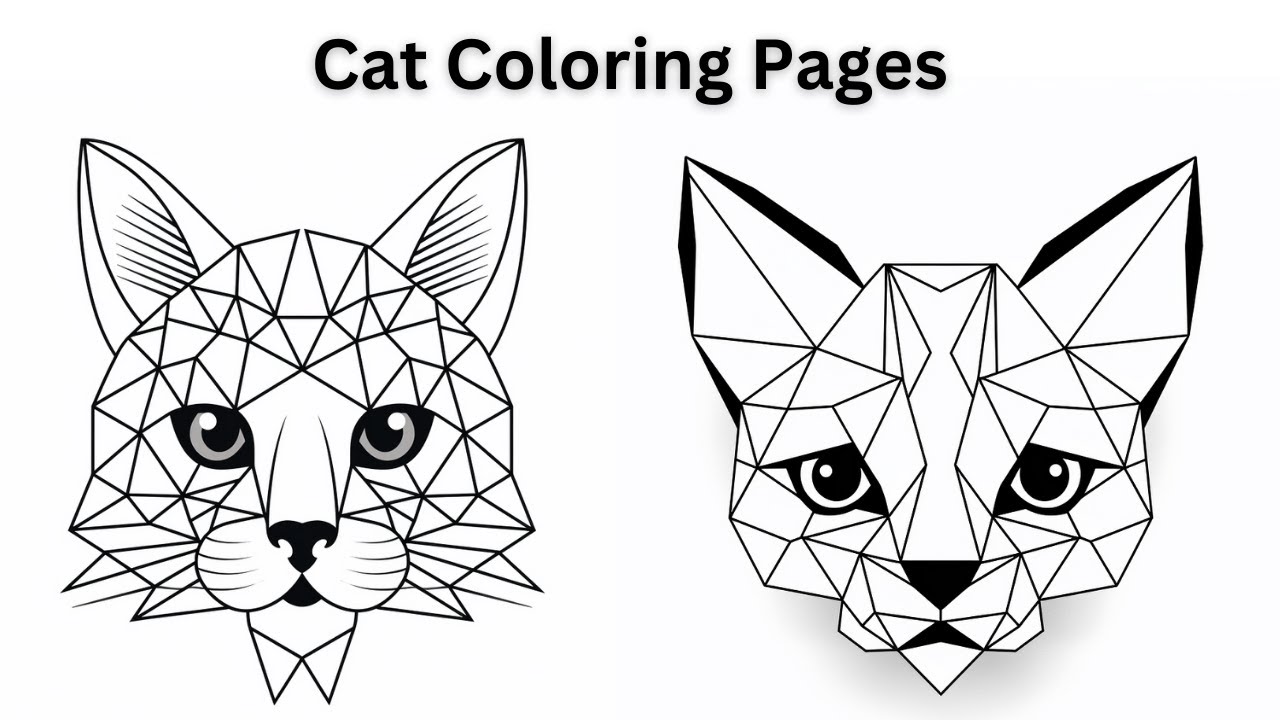 Cat coloring pages