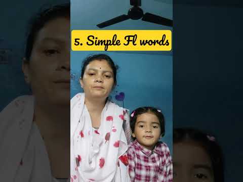 5 simple words starting with fl sound| Consonant blend fl | simple words for kids| ukg English