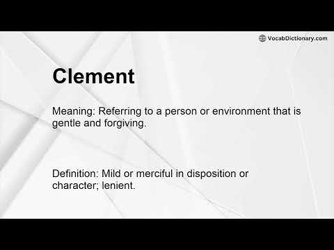 Clement Meaning
