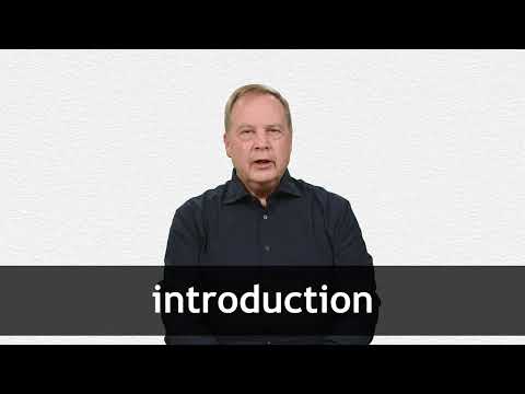 INTRODUCTION definition and meaning | Collins English Dictionary