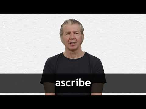 ASCRIBE - Definition & Translations | Collins English Dictionary