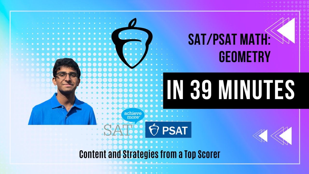 SAT/PSAT Math: Geometry Review in 39 Minutes!