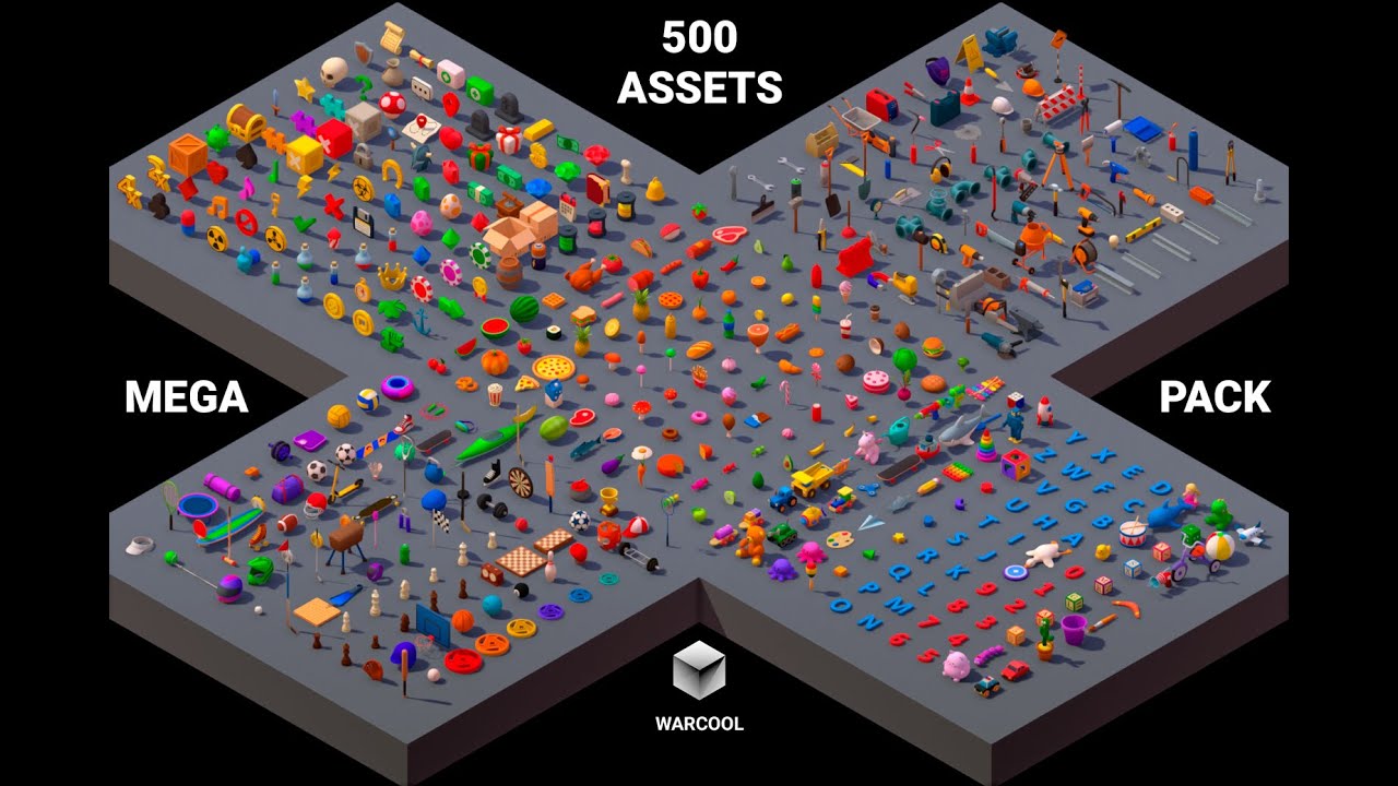 Low-Poly Mega Pack | Review | Unity Asset Store | FAB