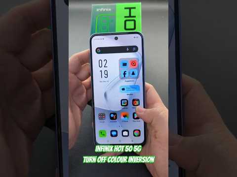 Infinix HOT 50 5G Turn off Colour Inversion