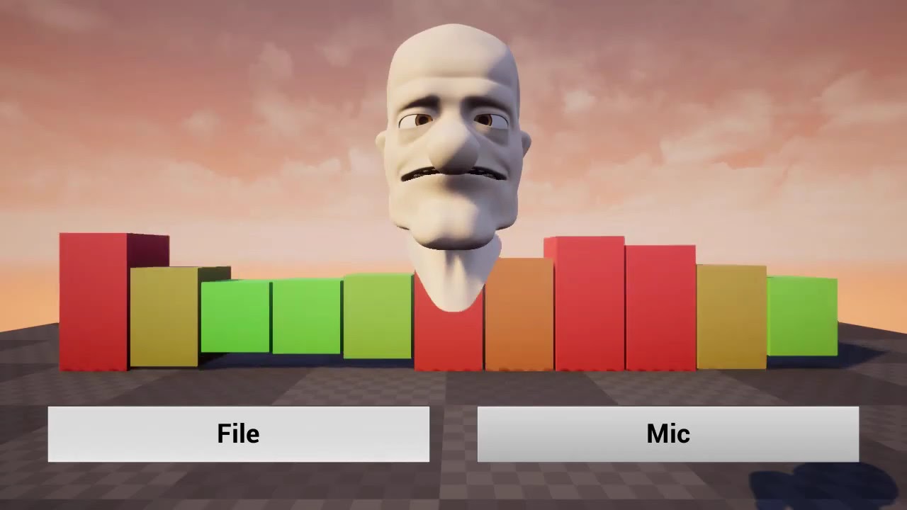 Audio Analyzer plugin for UE4 [Basic Talking Head]