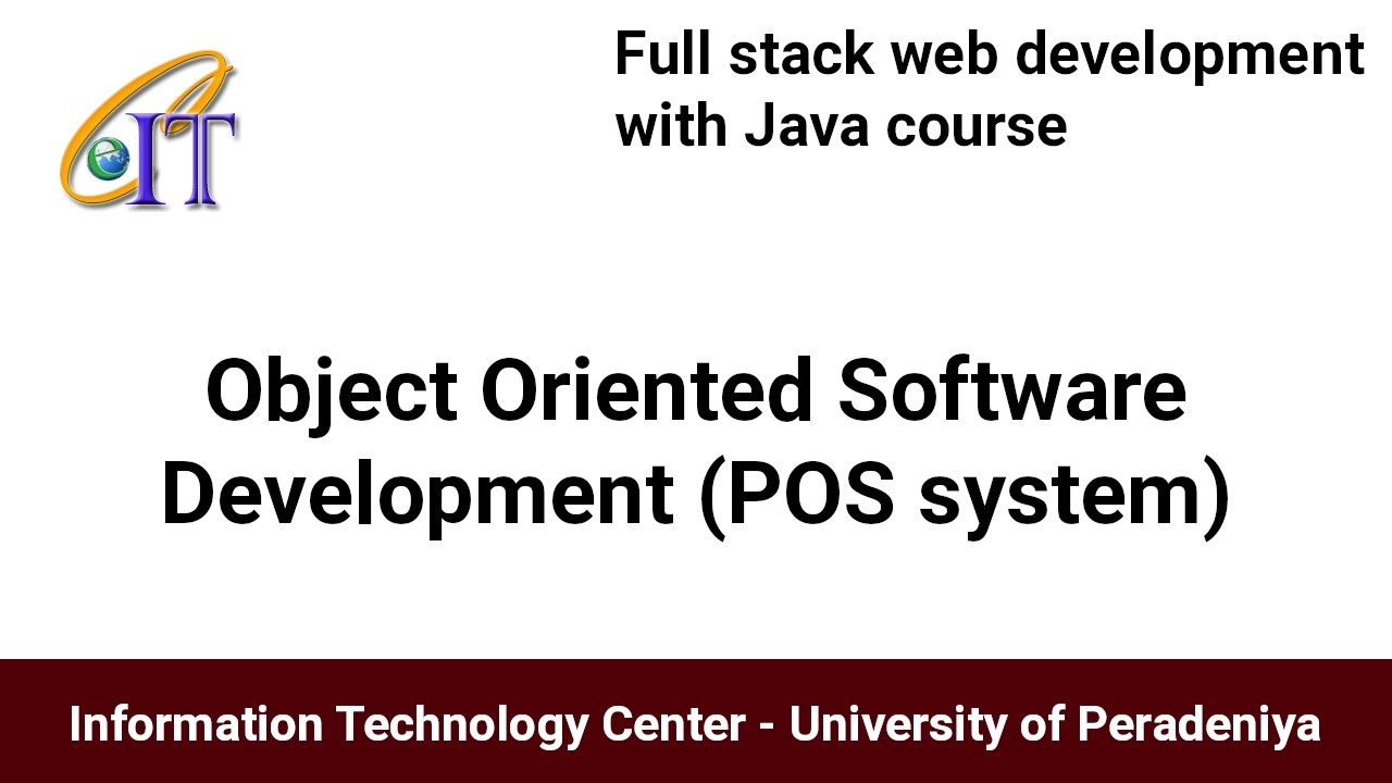Object Oriented Software Development (POS system) - Full stack web development with Java course
