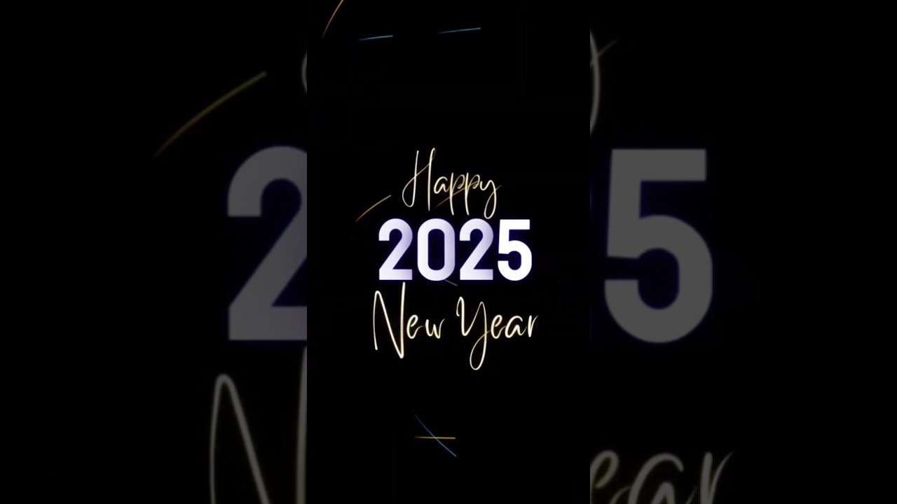 Happy New Year 2025 Animated GIFs 🎉✨#shorts