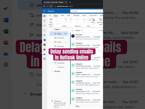 How to undo sending emails in Outlook Online (Microsoft 365) #shorts #email #outlook