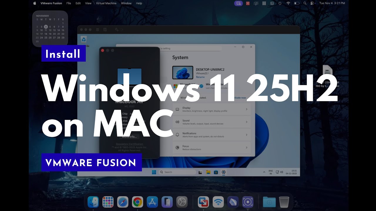 Install Windows 11 25H2 on MAC (FAST & EASY) - VMware Fusion Guide
