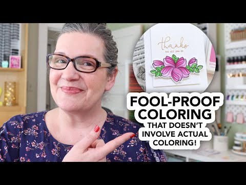 Fool-proof coloring: using stencils that match your stamps is genius!