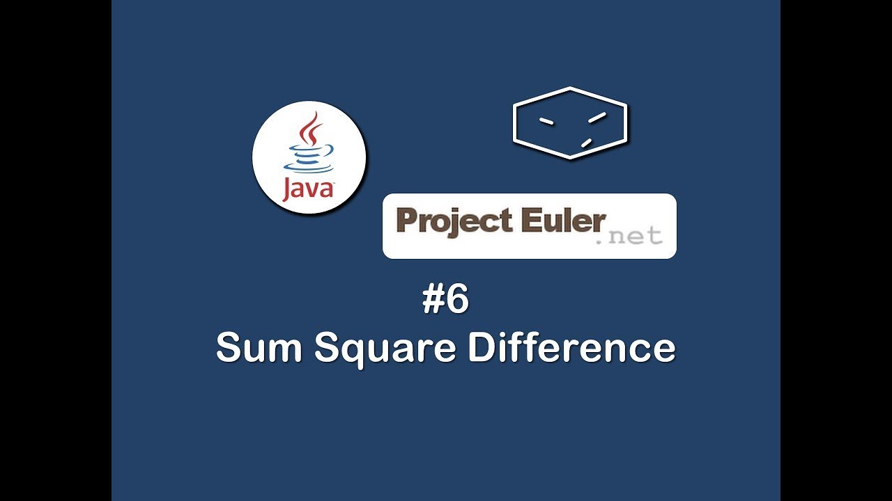 proj euler #6 sum square difference in java