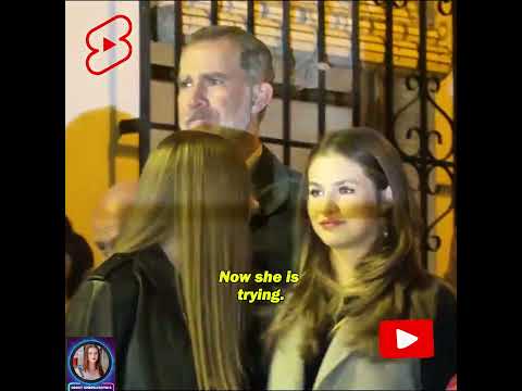 Princess Leonor was consoled by Infanta Sofia