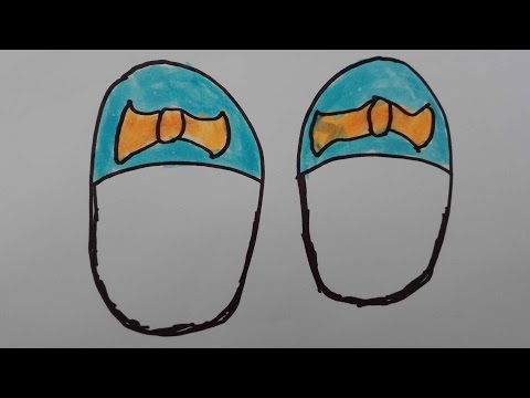 How to draw a sandal-draw sandals on feet-draw a shoe step by step ...