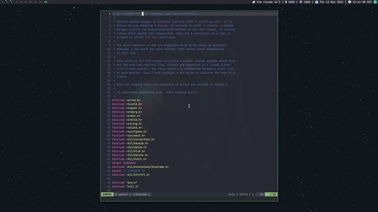 Explaining dwm source code. It's not complicated!