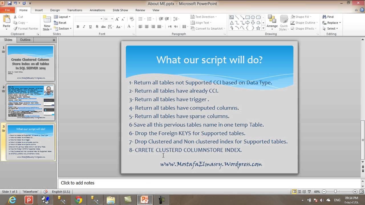 Create Clustered ColumnStore index in SQL Server 2014