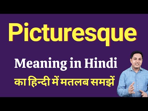 Picturesque meaning in Hindi | Picturesque ka matlab kya hota hai | Spoken English Class