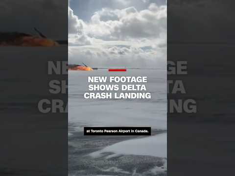 New footage shows Delta crash landing