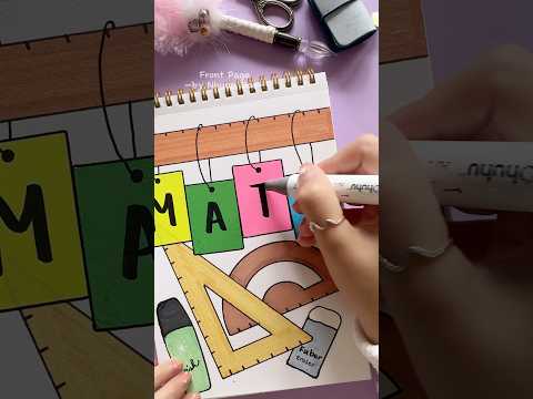 Stunning Front Page Idea | Math ✏️📐 #shorts #frontpage #nhuandao