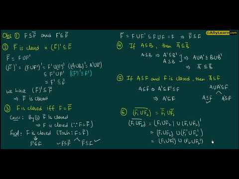 Closure of a set - Definition, Examples and much more Video Lecture ...