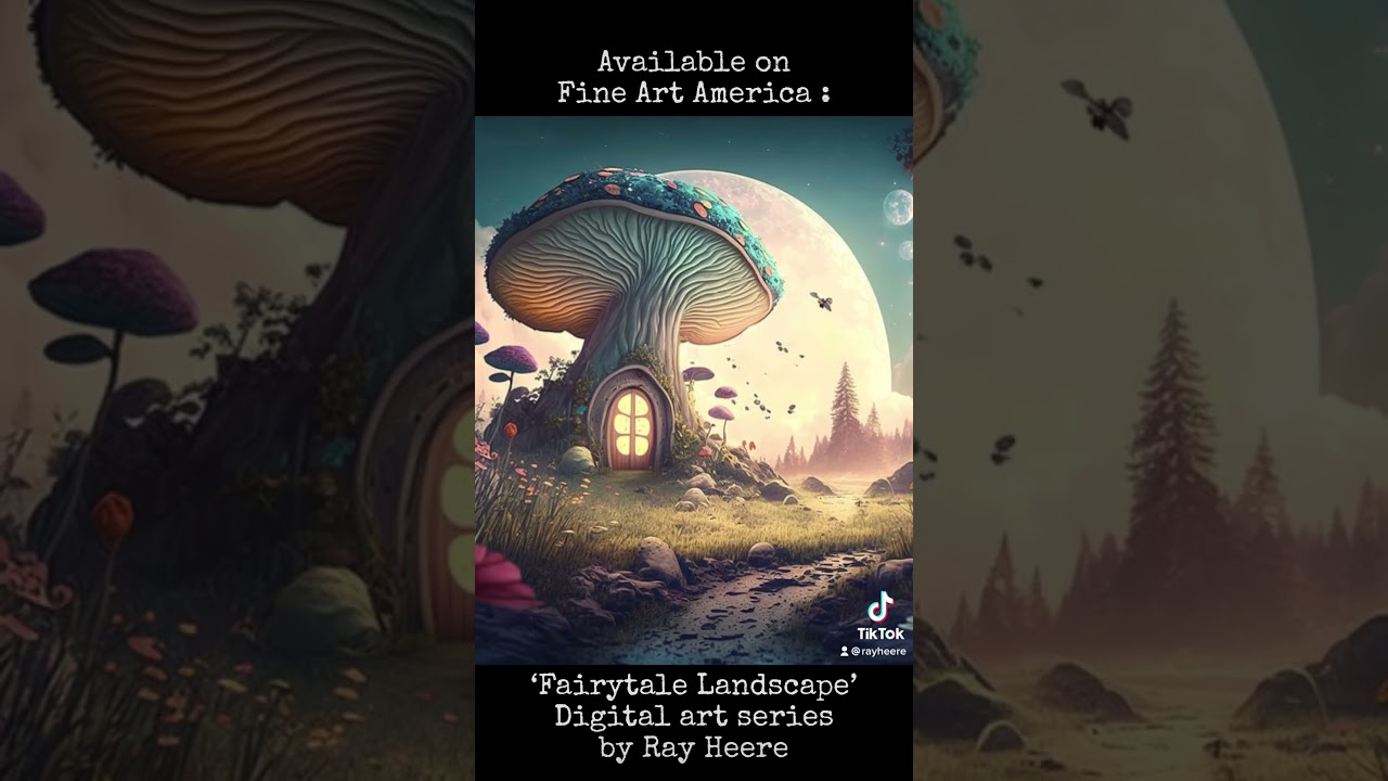 Available on Fine Art America. Fairytale Landscape. Digital art series by Ray Heere. #fineartamerica