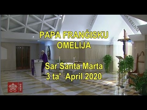 Il-Papa f’Santa Marta: Marija Addolorata, dixxiplu u omm – Laikos