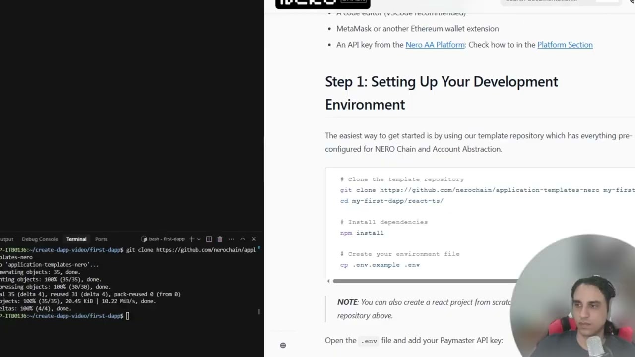 Creating your first frictionless dApp on NERO Chain