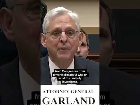 Garland says he's not the president's lawyer in testimony before Congress #shorts