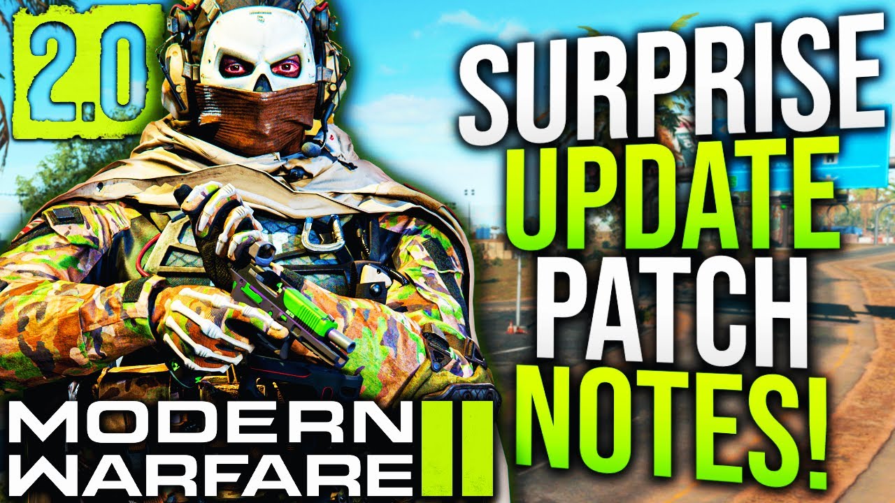 Modern Warfare 2: New SURPRISE UPDATE PATCH NOTES! (WARZONE 2 New Update Changes)
