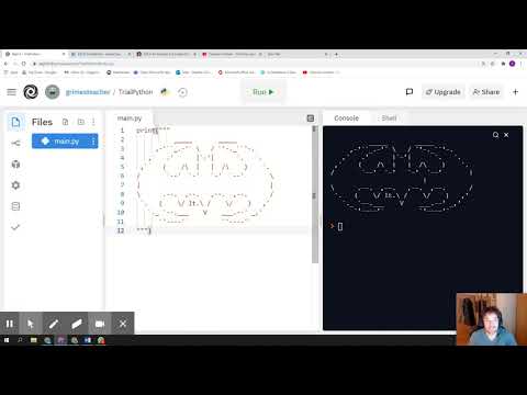 Python: Print ascii art