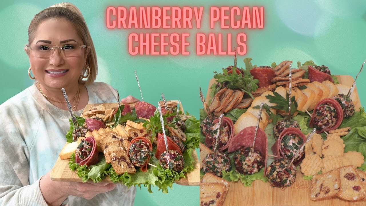 Cranberry Pecan Goat Cheese Balls  Holiday Appetizers