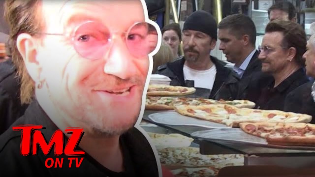 U2 Chows Down At Ray’s Pizza | TMZ TV