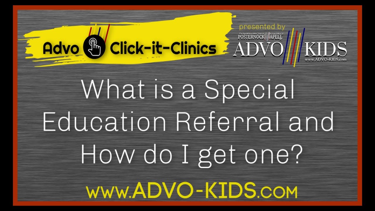 The Special Education Referral and Timeline
