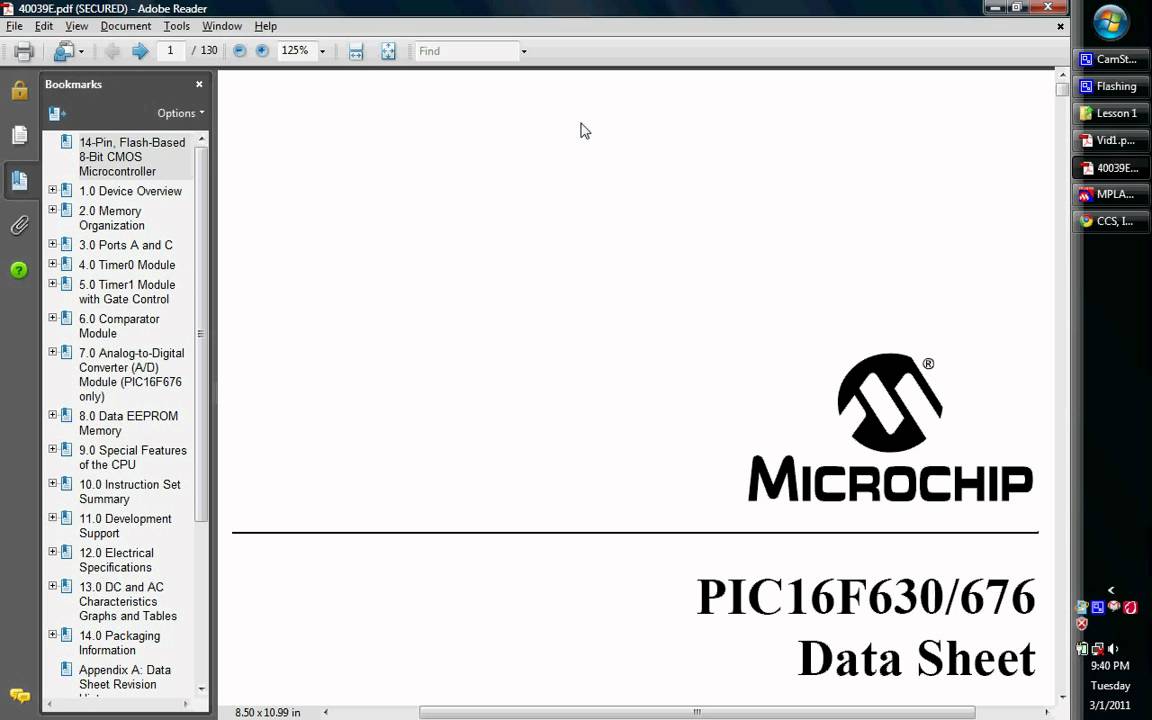Intro to embedded systems design with microchip PIC Microcontrollers