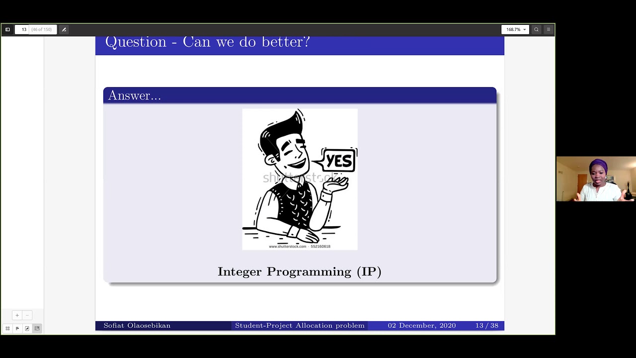 Sofiat Olaosebikan—Algorithmics of the Student-Project Allocation problem