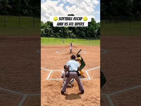 Softball game recap - AMR vs ATL Vipers #softball #softballplayer #fastpitch #shorts #shortvideo