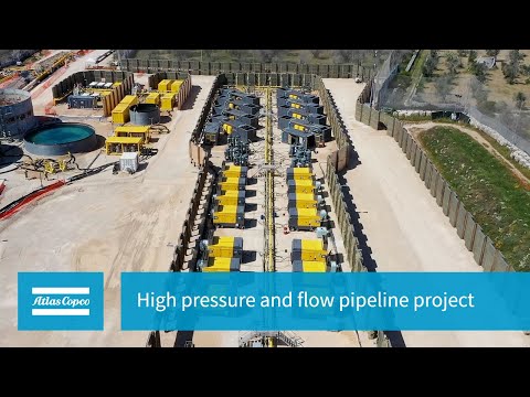 Atlas Copco Rental | High pressure and flow pipeline project