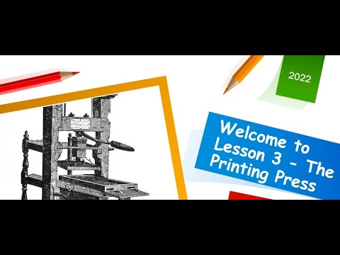 Year 8 History - The Renaissance - The Printing Press