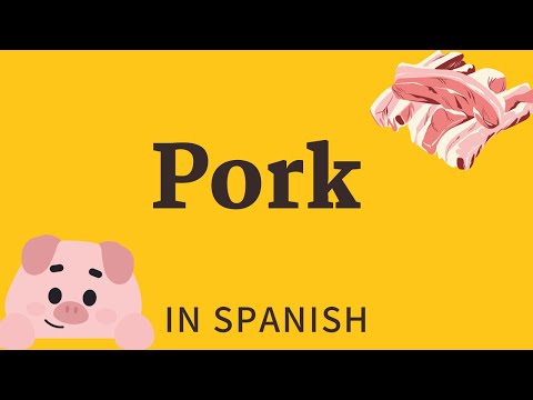 Daily Spanish WORD | How do you say (“Pork”) in Spanish 🐷