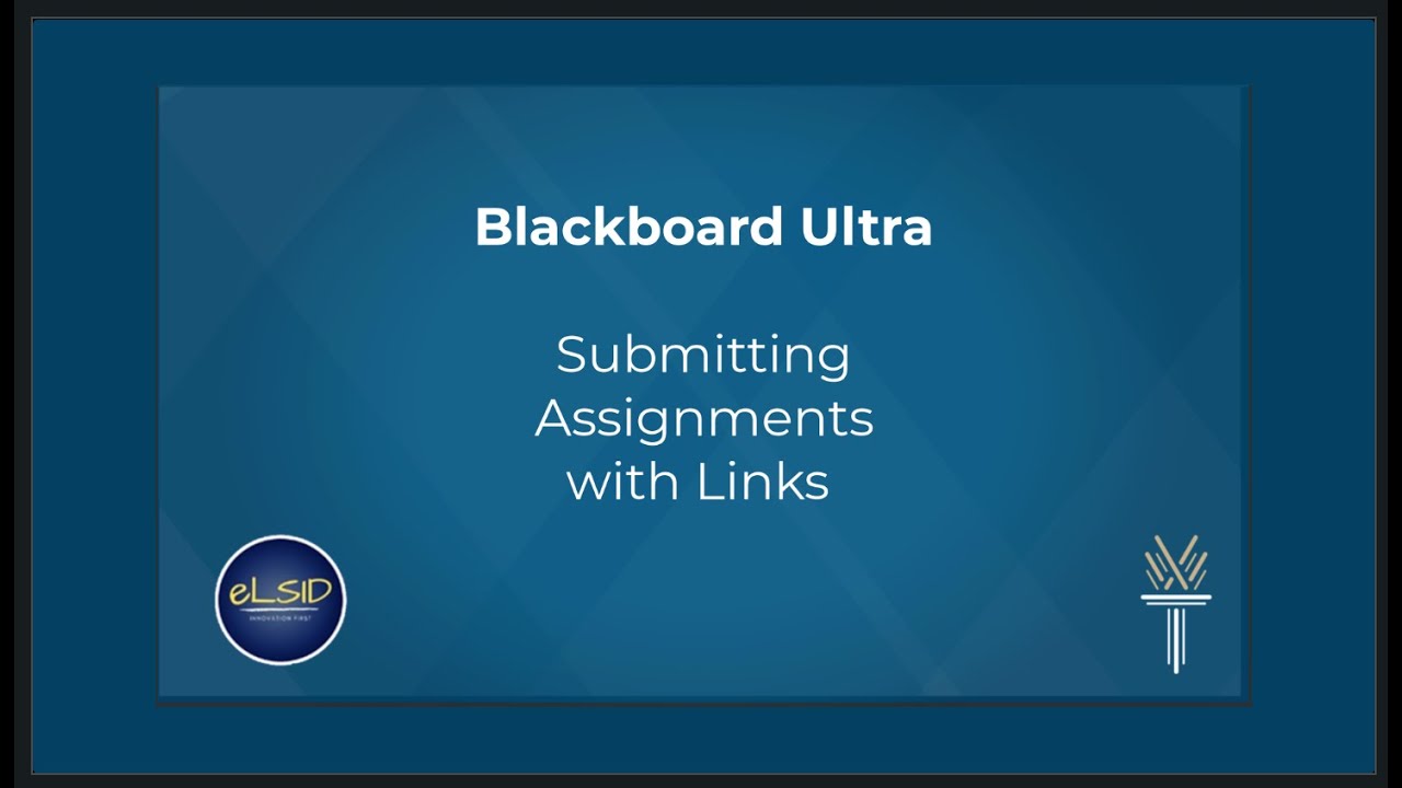 Blackboard Ultra for Students | Submitting Assignments with Hyperlink