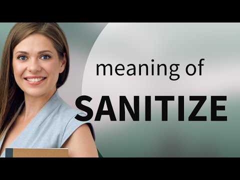 "Sanitize": Unpacking its Meaning