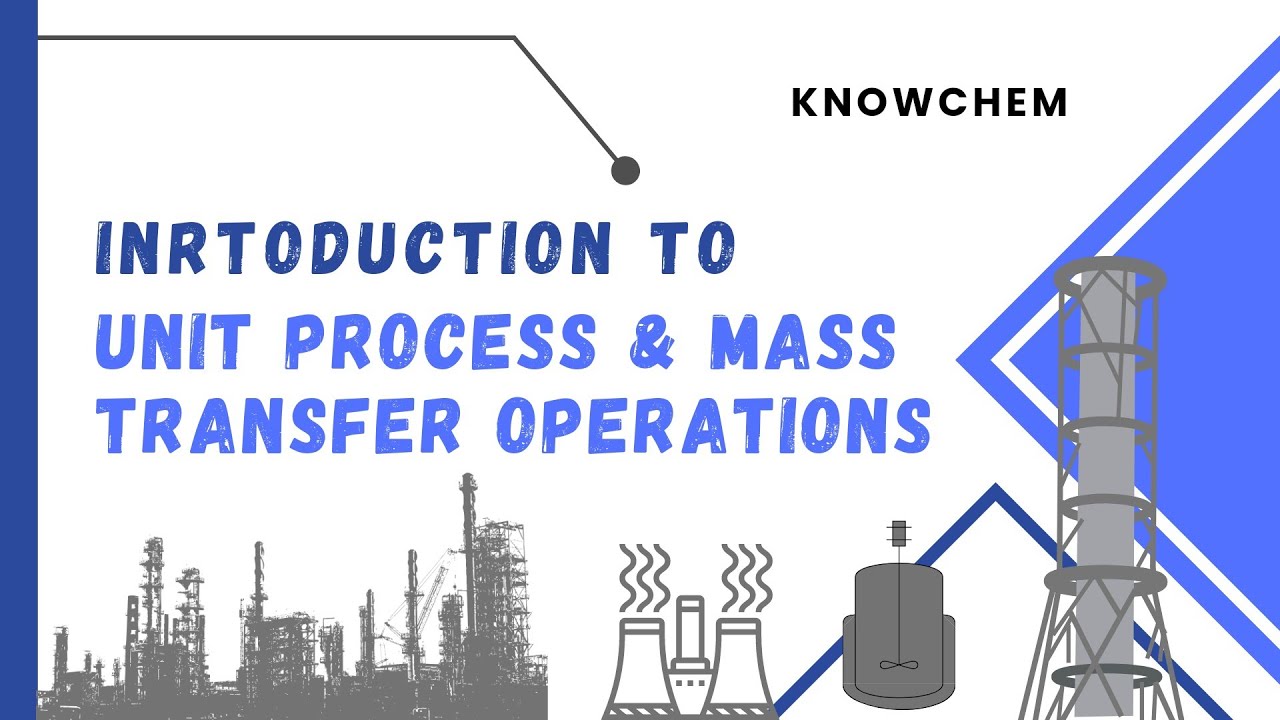 Introduction to Unit Process & Mass Transfer Operations | Purpose | Significance |  Classification