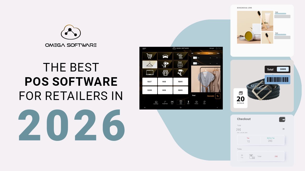 Best POS System for Retail Stores in 2026 | Omega Software POS + Inventory + ERP