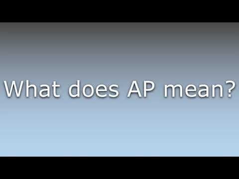 What does AP mean?