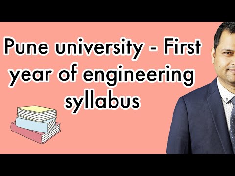 Pune university - First year of engineering syllabus | first and second semester syllabus