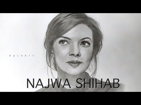 Menggambar Presenter Cantik NAJWA SHIHAB - Sketsa Wajah | Pencil Drawing