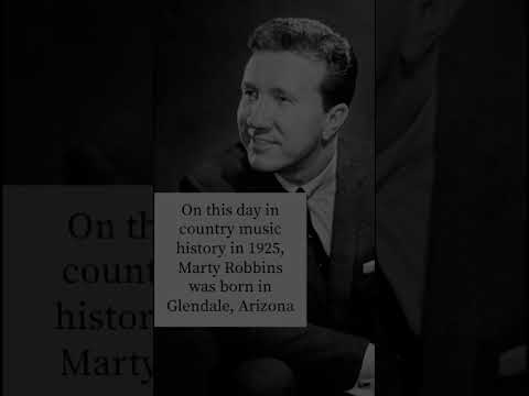 On this day in country music history in 1925 Marty Robbins was born #countrymusic #martyrobbins
